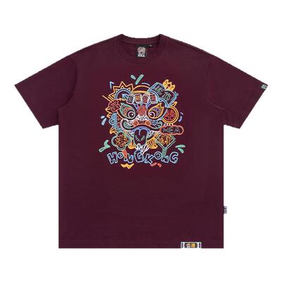 经典醒狮港风复古短袖T恤