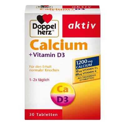 德国双心钙+D3+K2复合片*1盒