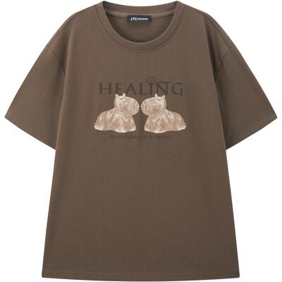 【商场同款】太平鸟女装2025夏季新款短袖T恤A3CNF2341