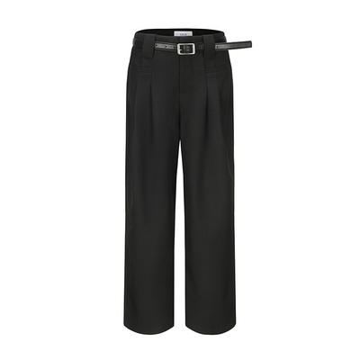 UNR小众设计原创休闲西裤附腰带