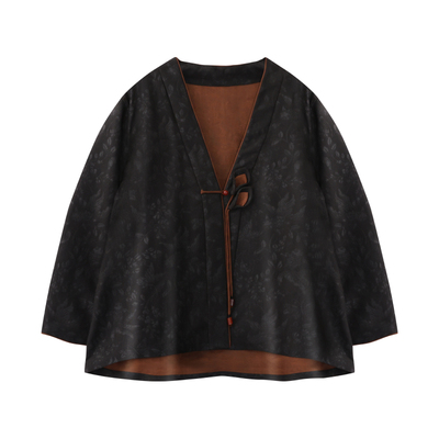 萧娘【玉生烟】香云纱女外套新中式桑蚕丝国风秋季女外搭5743