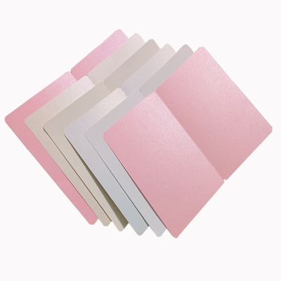 空白贺卡diy手工对折纯色卡纸