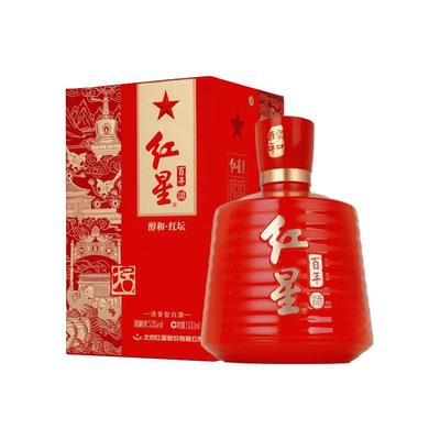 红星53度百年红坛白酒500ml×1瓶
