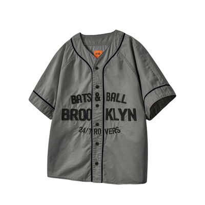 DIMITRI BLACK VLAD 24/7 Brooklyn 棒球衬衫_炭韩国官网直邮进口