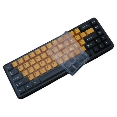 隆视键盘膜适用于VGN霓虹68键盘保护膜台式机电脑机械键盘防尘罩硅胶套凹凸垫键位全覆盖配件