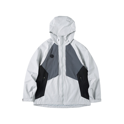 隐蔽者拼色拉链冲锋衣