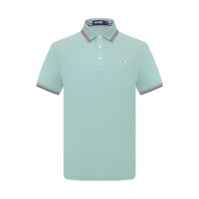 Navigare意大利小帆船夏季绿色短袖polo衫男2025新款休闲翻领T恤