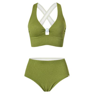 sisia新款法式泳衣女高级感分体