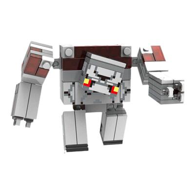 爬行者骷髅小人仔积木拼装玩具