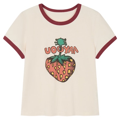 UOOYAA/乌丫吉他草莓RingerT恤
