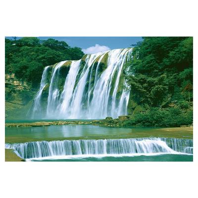 黄果树瀑布山水画客厅海报墙贴画