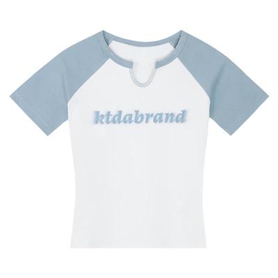 KTDA新款字母美式复古辣妹短款