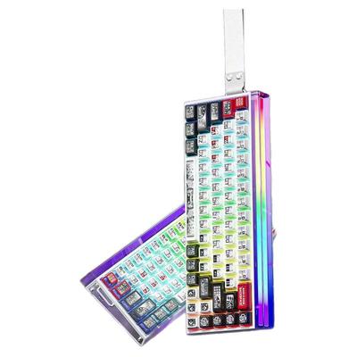 AULA/狼蛛hero68HE磁轴机械键盘RT0.01霓虹灯箱有线电竞游戏专用