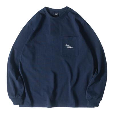 DAKYAM长袖街头情侣花卉印花T恤