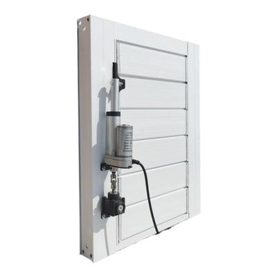 定制电动联动百叶窗220v沙场机房消防联动外墙保温手电一体养殖