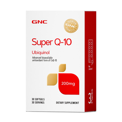 GNC健安喜还原型辅酶泛醇200mg30粒*2盒超级辅酶心脏保健品