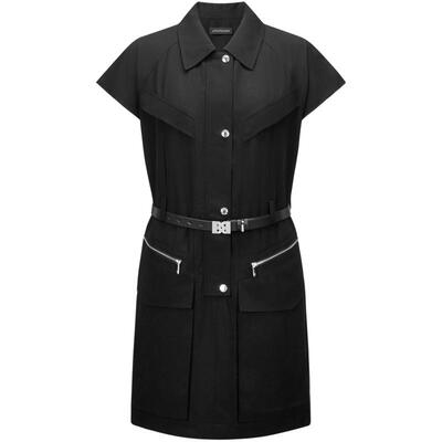 太平鸟女装2025年夏季新款休闲工装小黑裙品质时尚女A3FAF2329