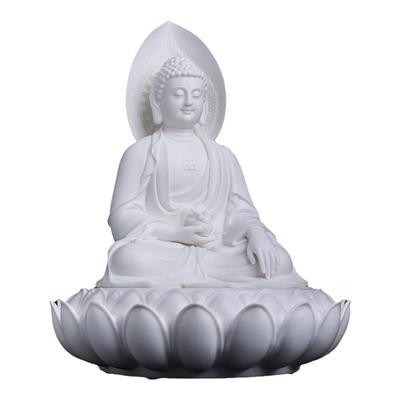 戴玉堂林弋新陶瓷摆件《莲座佛光药师佛》佛像家用供奉琉璃光如来