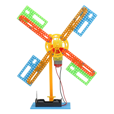 动感荷兰大风车模型科技小制作