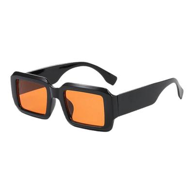 橘色嘻哈风粗框墨镜男可配镜