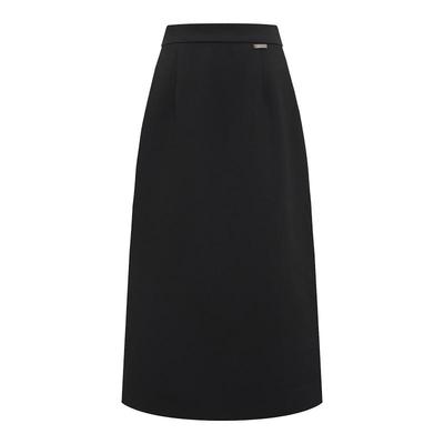 PB气质百搭A型西装半裙小开叉