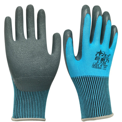 星宇耐磨a338防滑透气橡胶手套