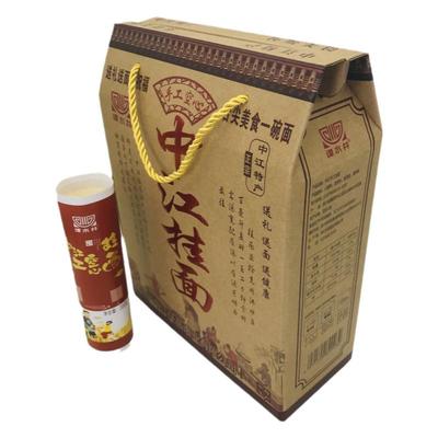 谭水井中江手工空心挂面特细面发酵面四川中江特产辅食代餐礼盒装