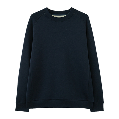 春季莫代尔棉空气层微廓圆领卫衣