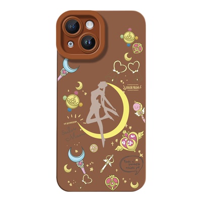 适用iPhone13苹果12ProMax月亮美少女战士创意瞳眼红米NOTE15软小众小米17ULTRA手机壳14PLUSins风华为NOVA16