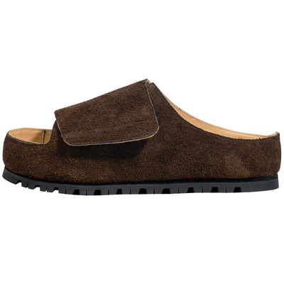 BLESSSHOE牛皮复古勃肯一字拖