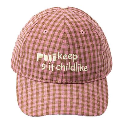 puui原创生活格纹鸭舌帽
