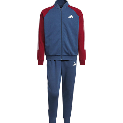 Adidas/阿迪达斯正品TRACKSUIT男女拼接运动宽松套装JZ0108