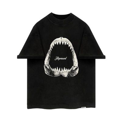 Represent美式复古做旧鲨鱼短袖