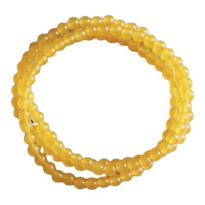 天然黄玉髓招财转运3圈手串