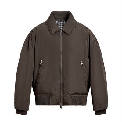 外贸冬季男短款撞色飞行员夹克