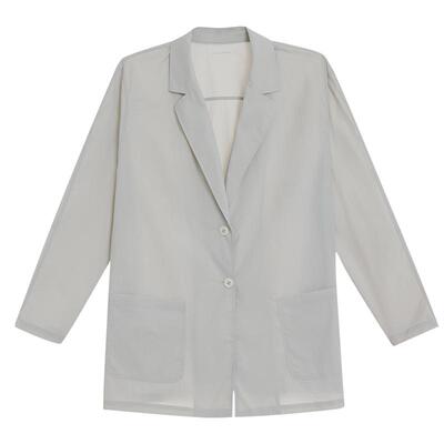 AIMER CHUANG春夏空影女士梭织翻驳领长袖外套上衣CA811771