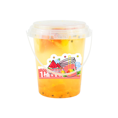 1000ml网红一桶水果茶桶