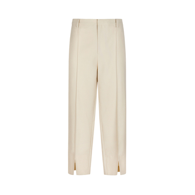 LESS春高腰显瘦直筒九分简约通勤风利落休闲西装裤2O2E10690