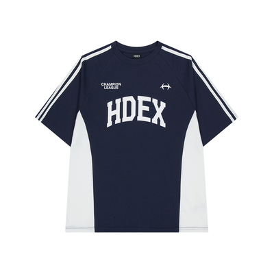 HDEX明星同款插肩宽松美式街头健身运动T恤透气跑步训练短袖男女