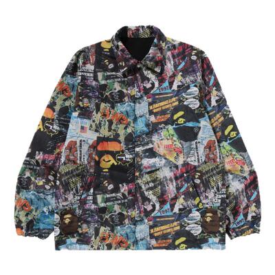 多图案教练夹克外套BAPE