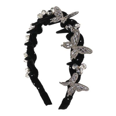 弗弗西FFX[蝶与星辰]高颅顶立体蝴蝶带齿发箍女2025新款压发发饰