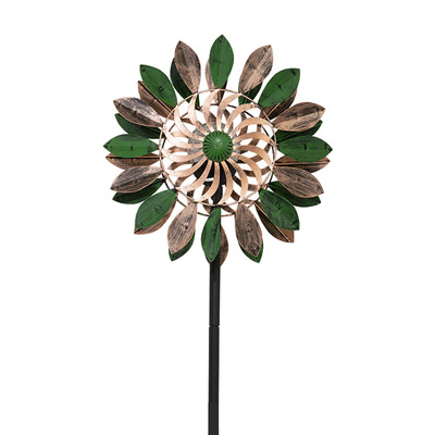 美式铁艺风车户外摆件家居装饰品花园风车庭院风车菜园装饰摆件