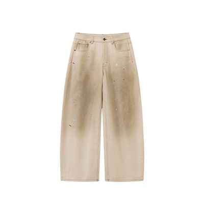 【现货】ICE DUST 26SS 春夏新款喷染渐变弯刀牛仔裤 DOUBLEBOO