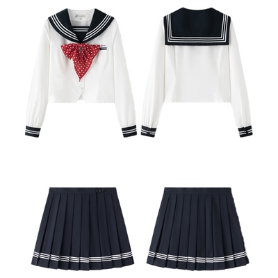 东京岁时记jk白绀撞色水手服长袖