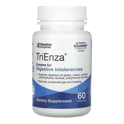 Houston Enzymes肠胃健康全酶胶囊消化不耐受美国酶学博士配制呵