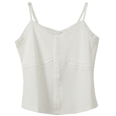 小个子减龄风百搭显瘦蕾丝小吊带