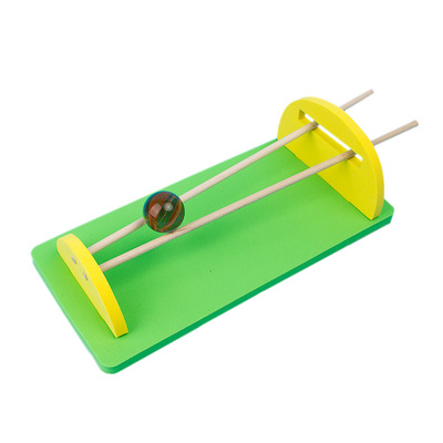 双轨怪坡球往坡上爬科技小制作