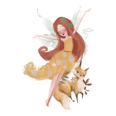 插画风墙面开关贴纸宝宝房间