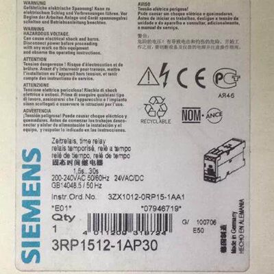3RP15121AP30 200240VAC 3RP15请询价