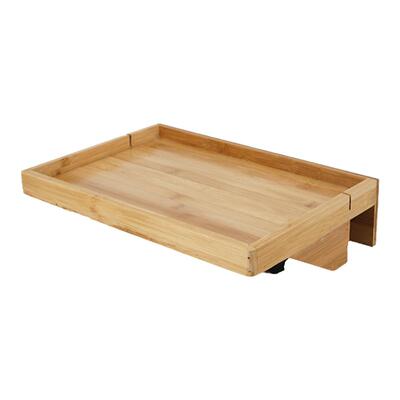 床头置物架环保楠竹投影仪床边